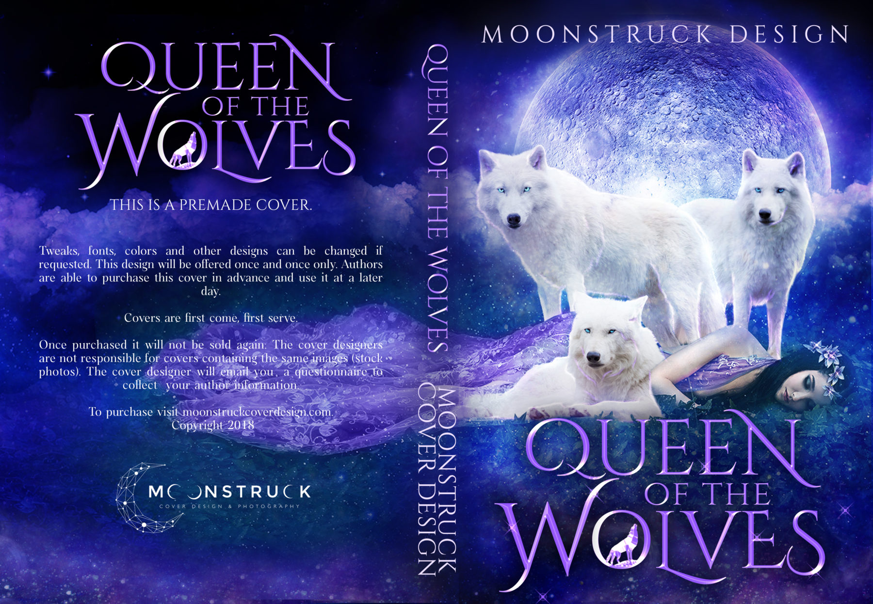 Queen of the Wolves - Moonstruck Cover Design & Photos